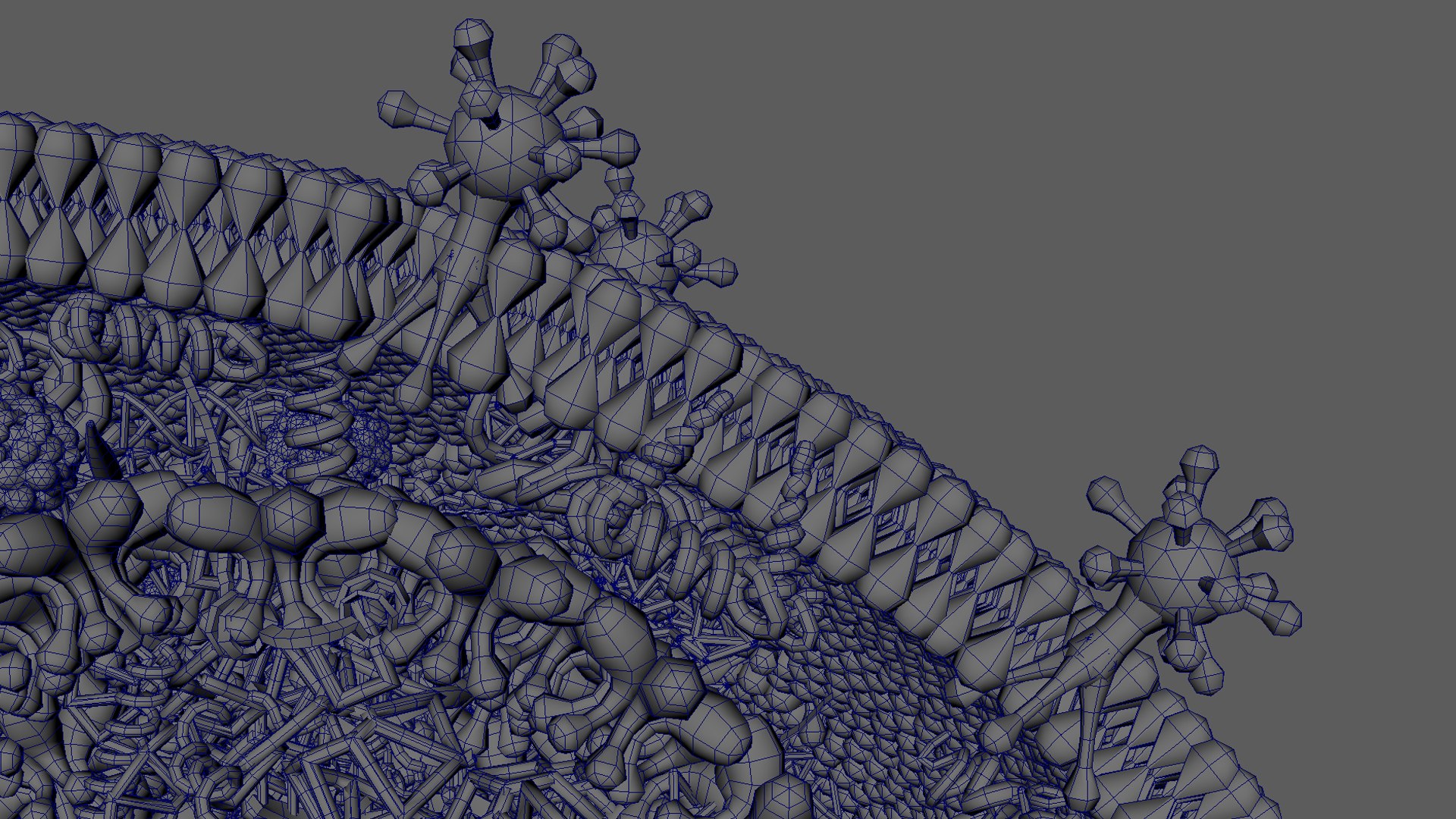 3D HIV Cell Structure - TurboSquid 2243584