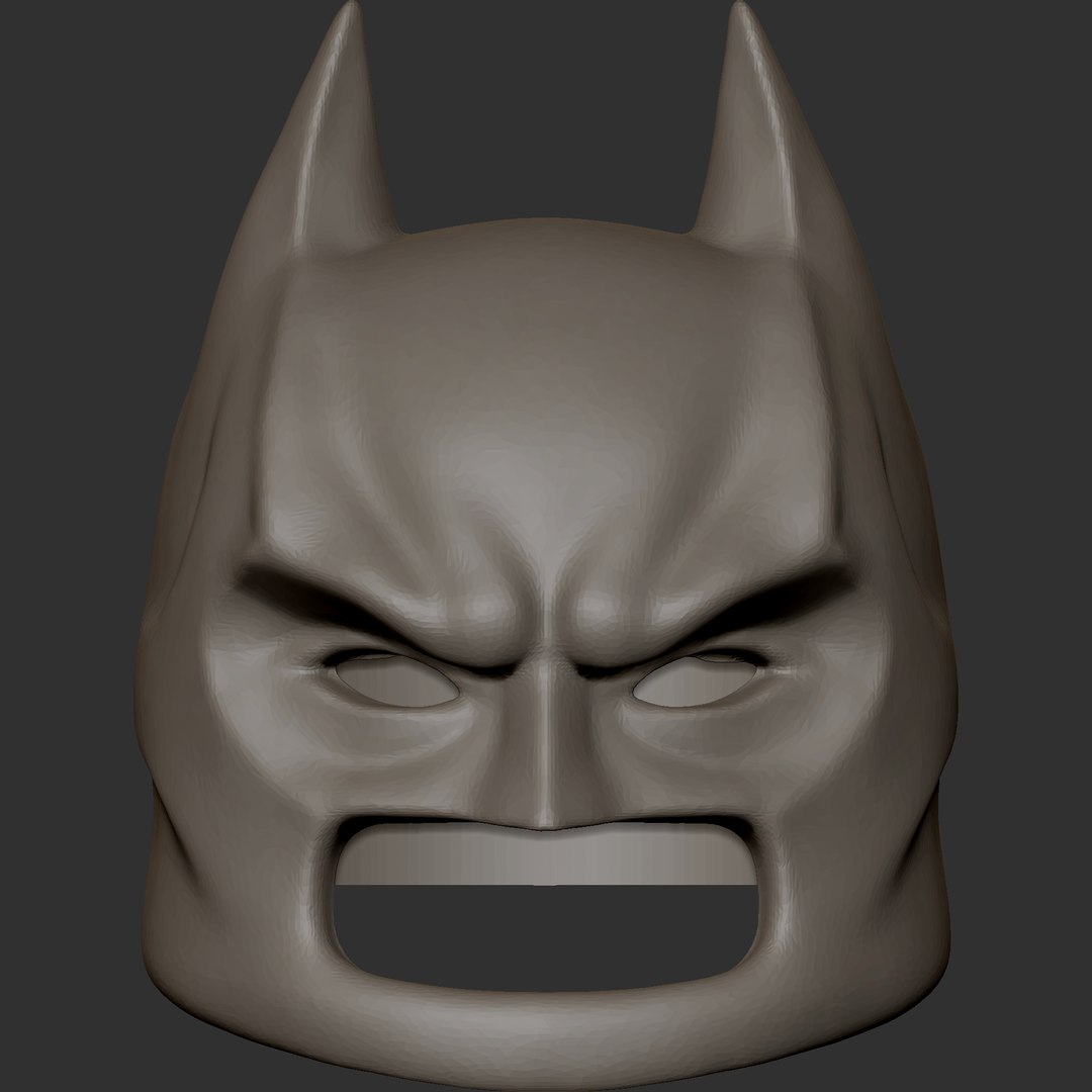 3D Minifig Batman Mask Model - TurboSquid 2309242