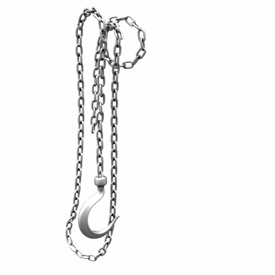 Hanging Industrial Chain Hook 3d Model