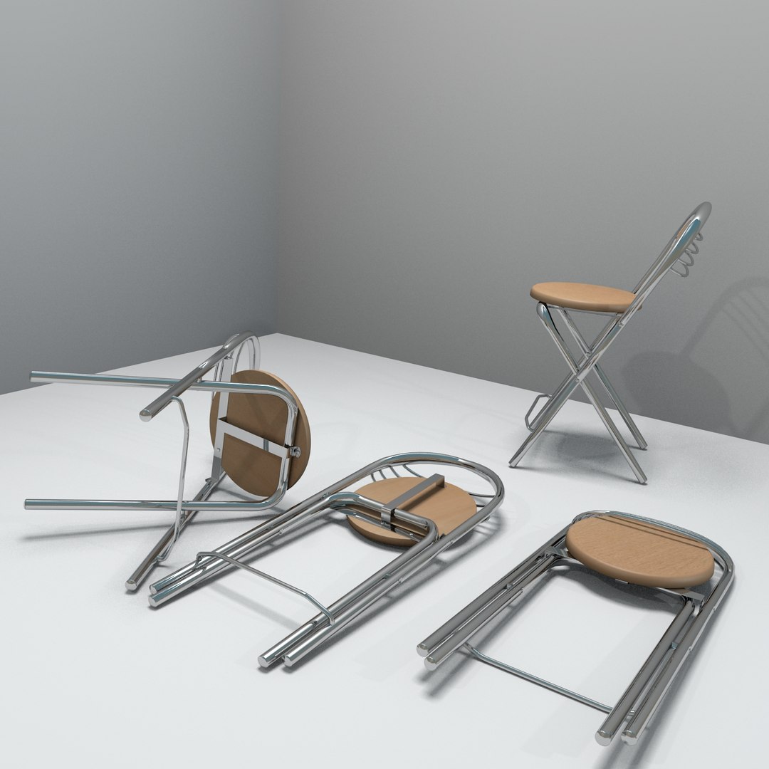 3d model kitchen stool