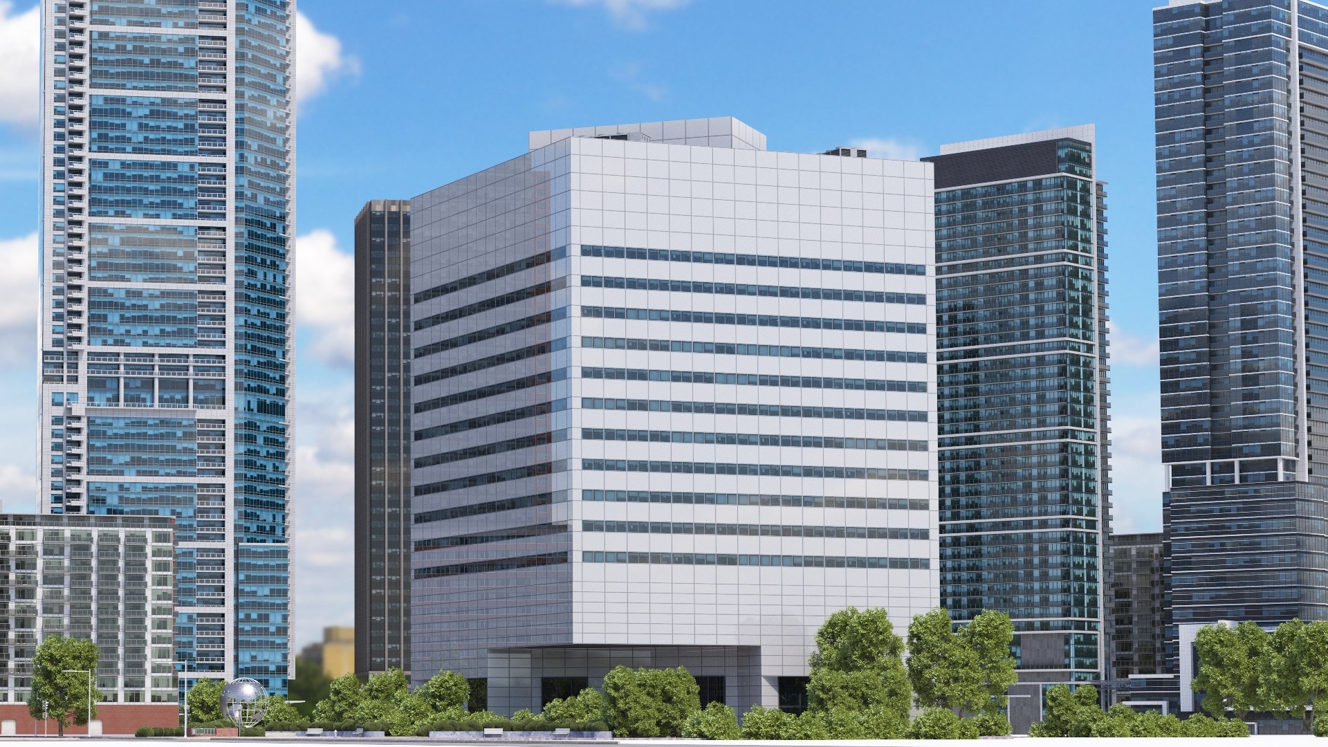 3D First Canadian Place V8 Lowpoly - TurboSquid 1789271