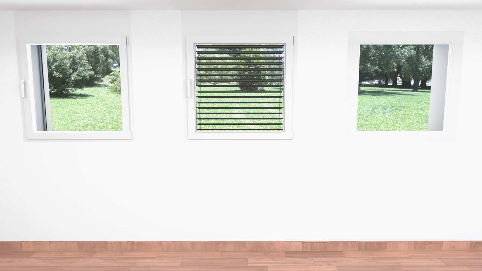 3D Model PVC Window - Full Wall Section - TurboSquid 2057673