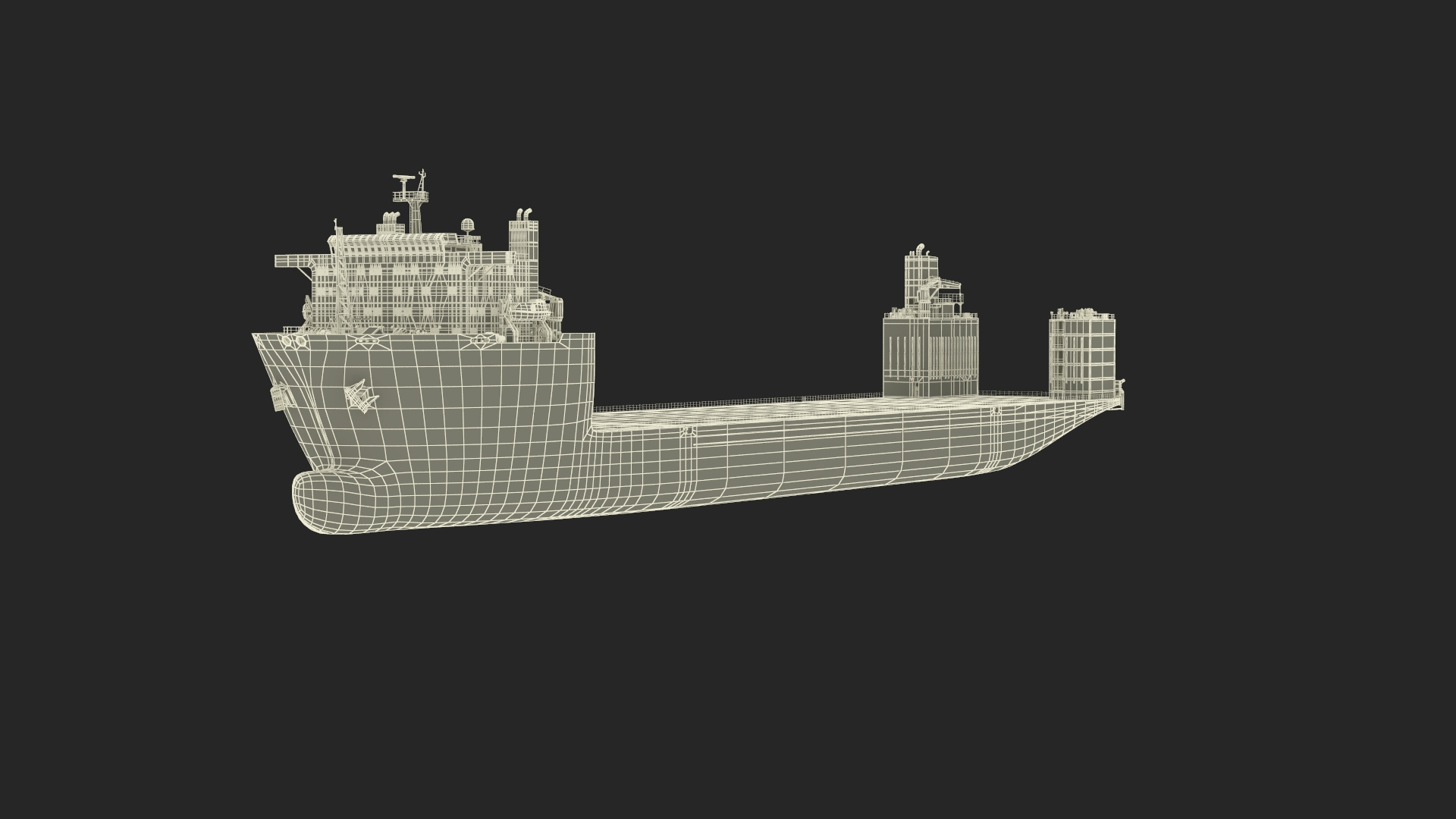3D Model Black Marlin Heavy Lift Vessel Rigged - TurboSquid 2384505