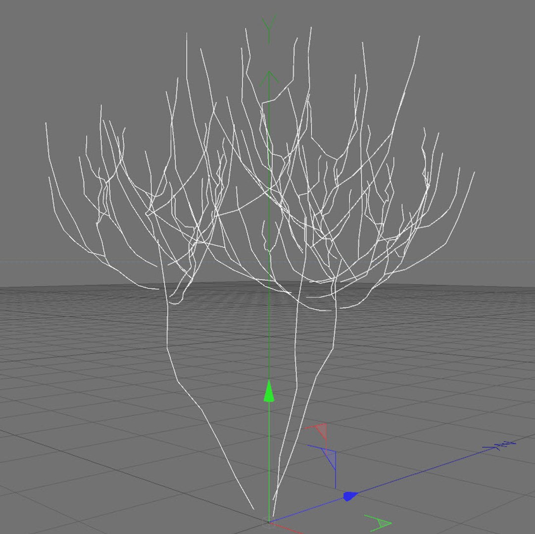 flowers tree fbx