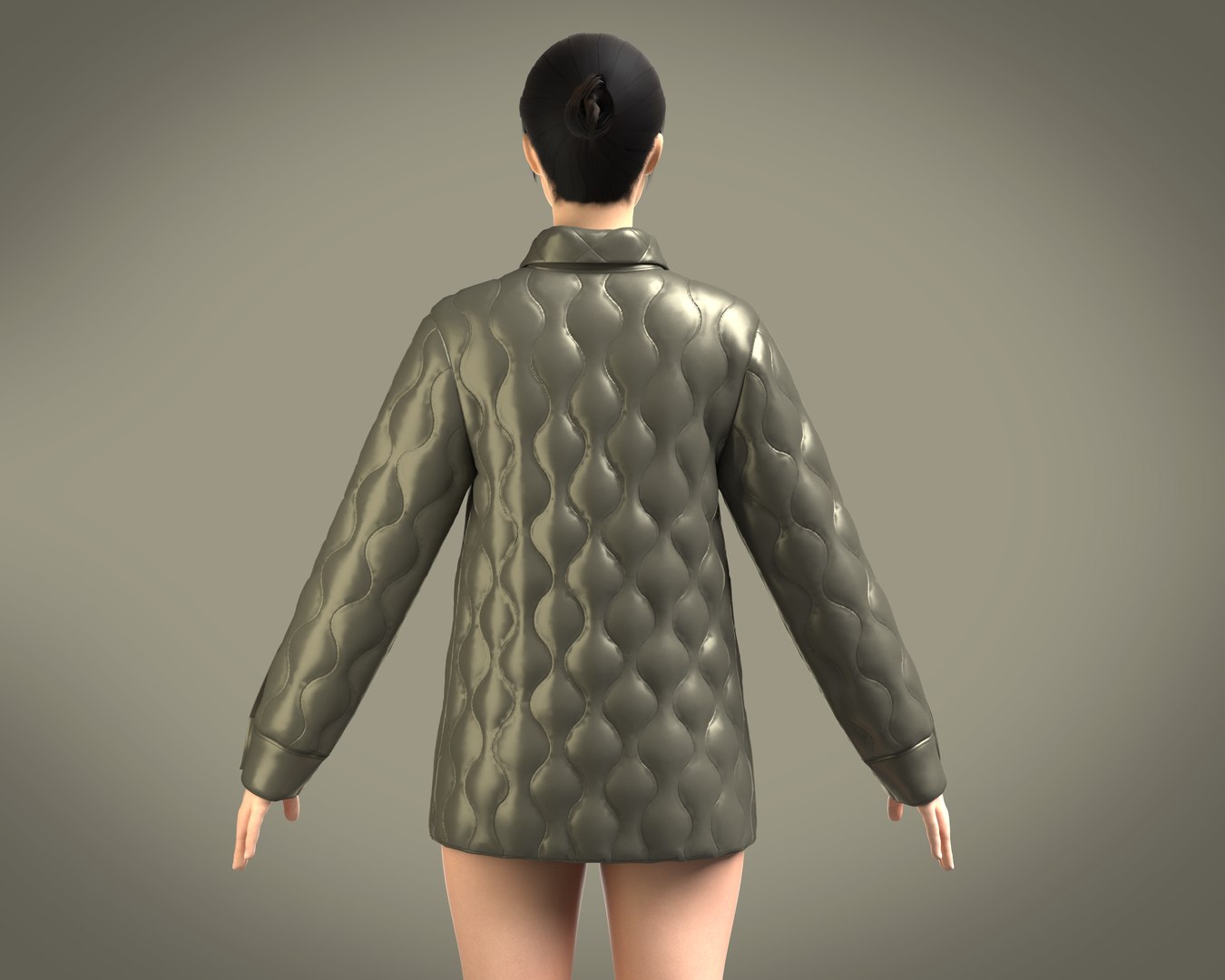 Girls Puffer Jacket 3D Model - TurboSquid 2033806