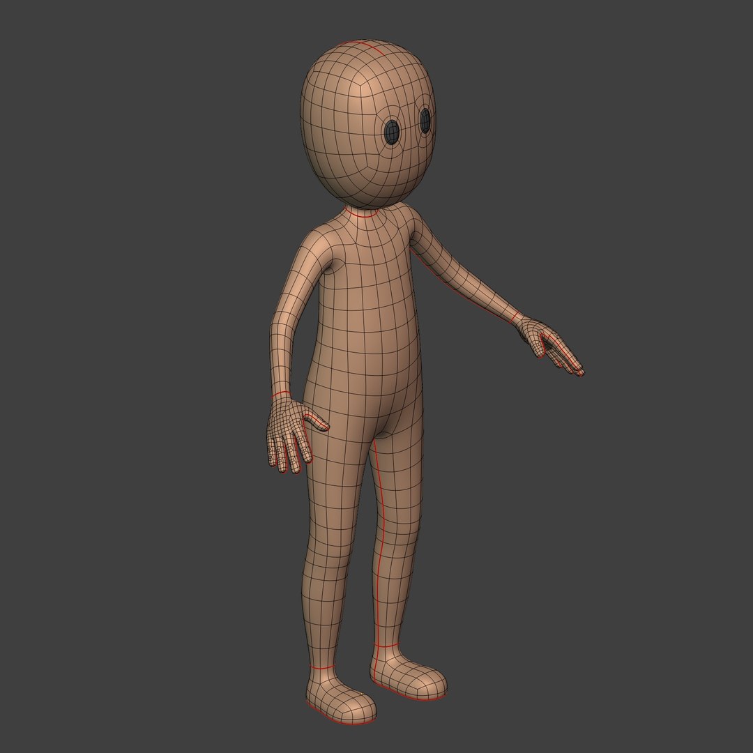 Cartoon Character 3D Model - TurboSquid 2150582