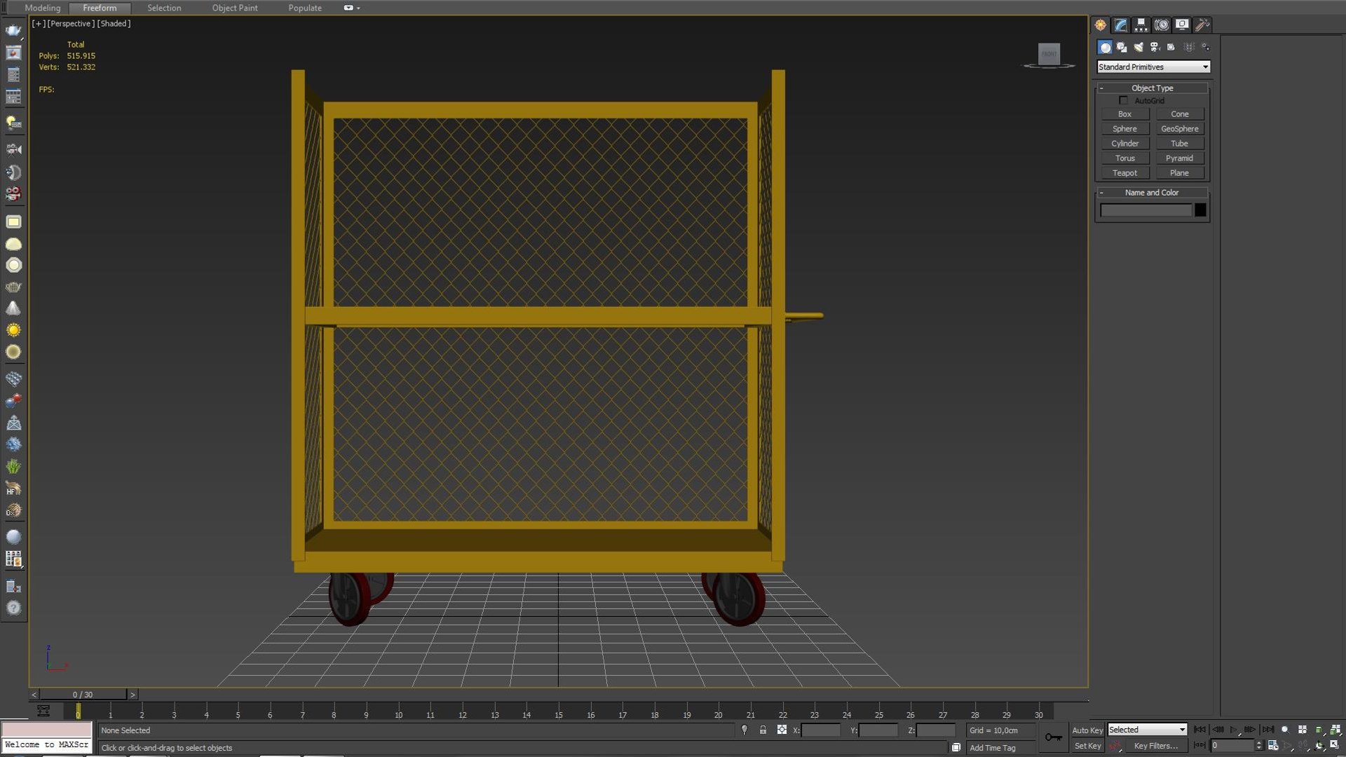 3ds max wire shelf trucks