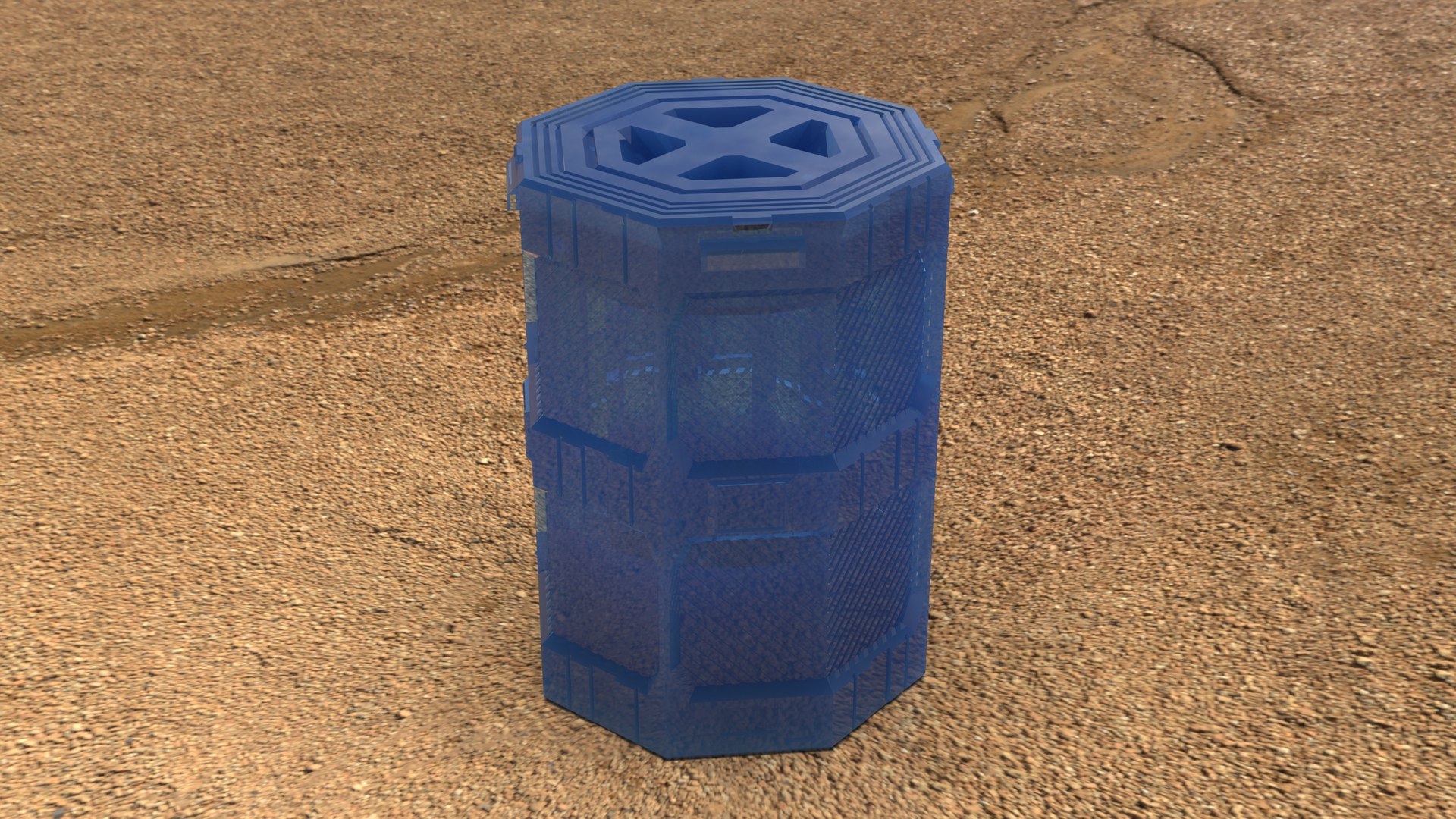 Sci-fi Canister As A Storage Container 3D - TurboSquid 2026079
