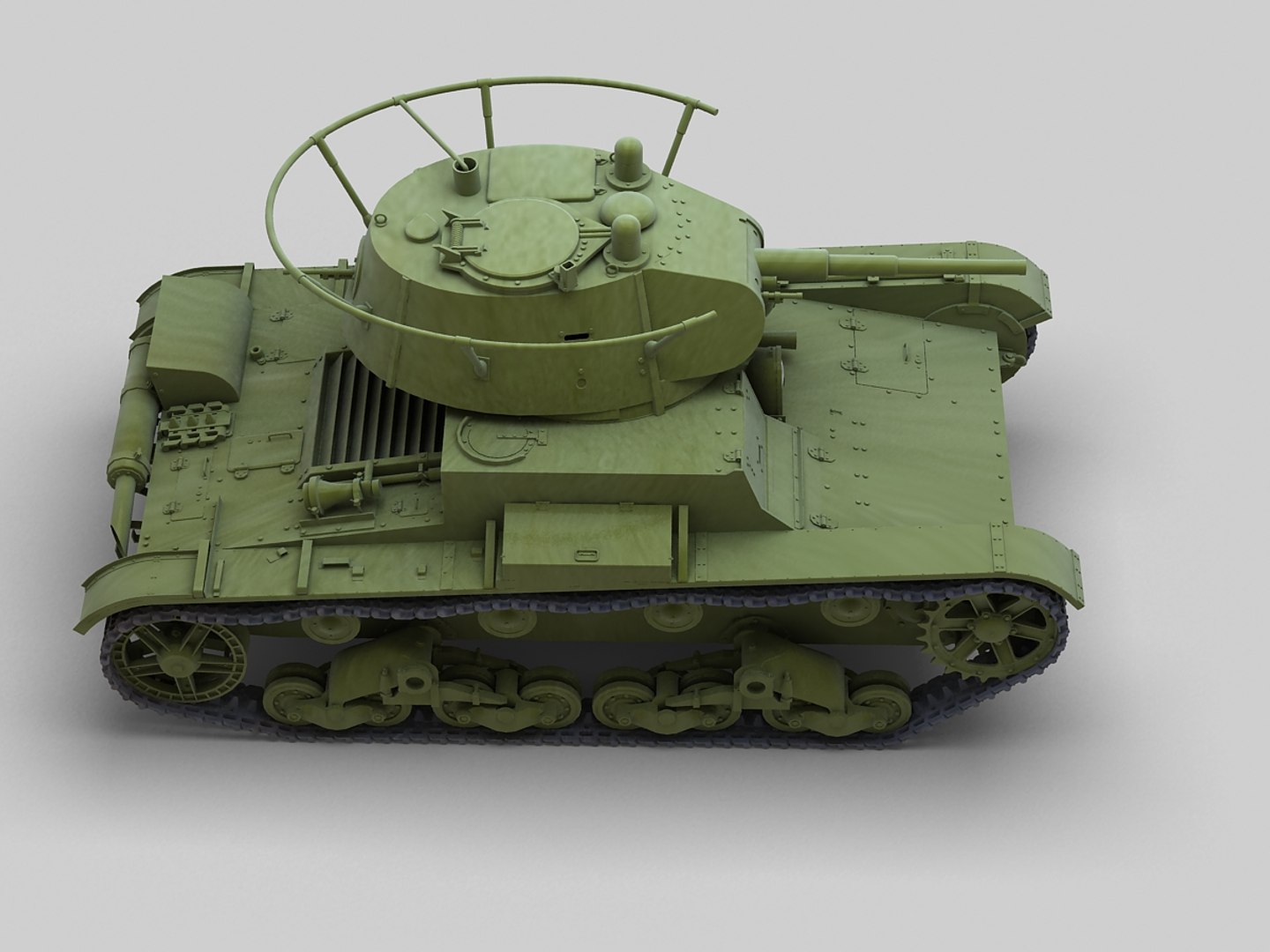 3D Soviet Tank T-26 - TurboSquid 1209202