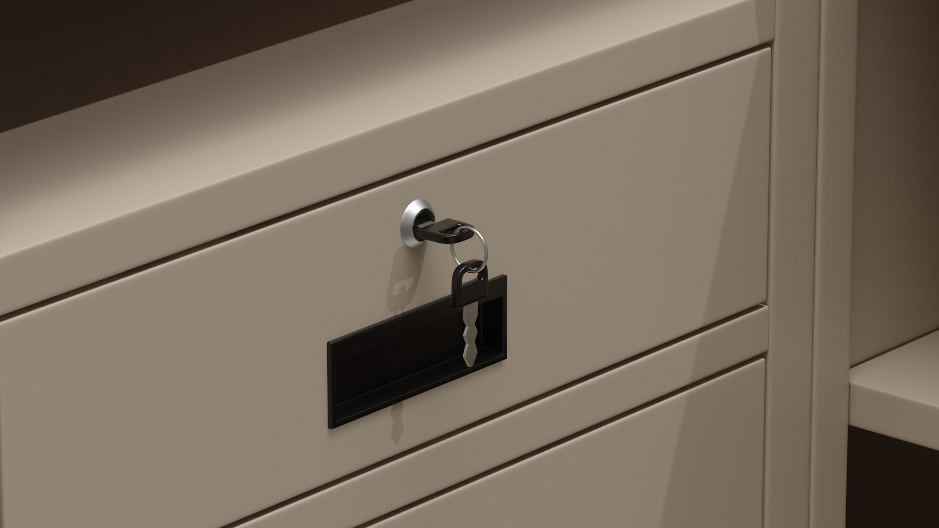 3D Model Supermarket Cashier Counter Wooden Light - TurboSquid 2073862