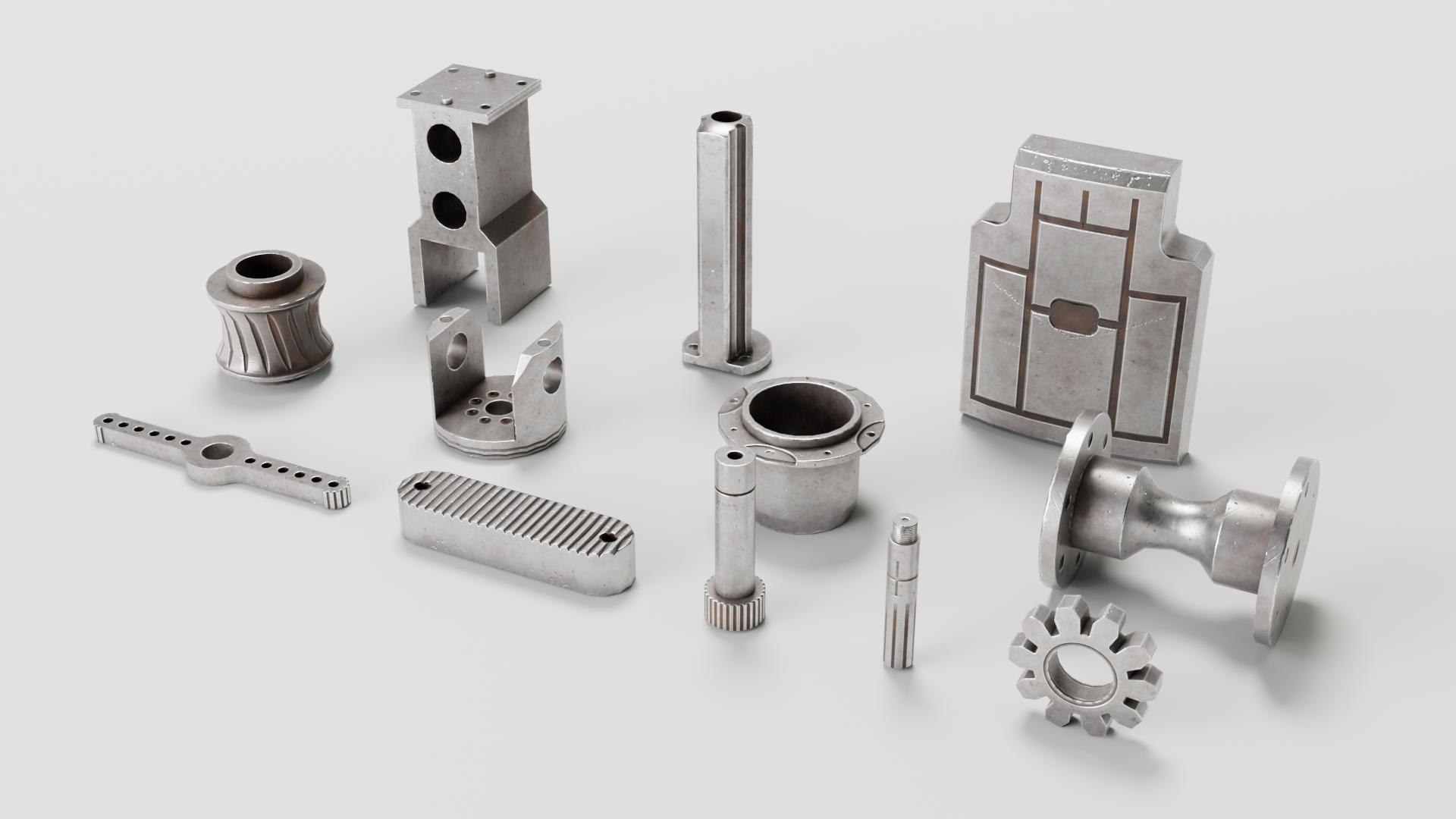 3D Metal Parts - TurboSquid 2118351
