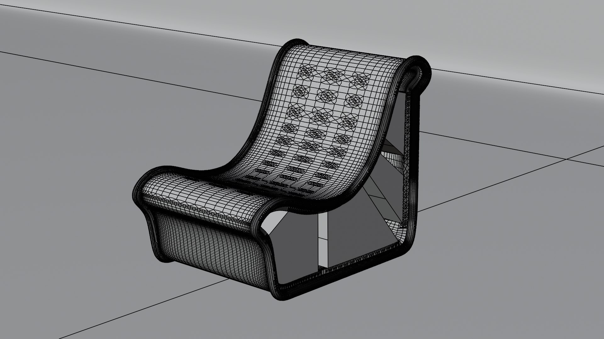 Chair With Holes Model - TurboSquid 2377208
