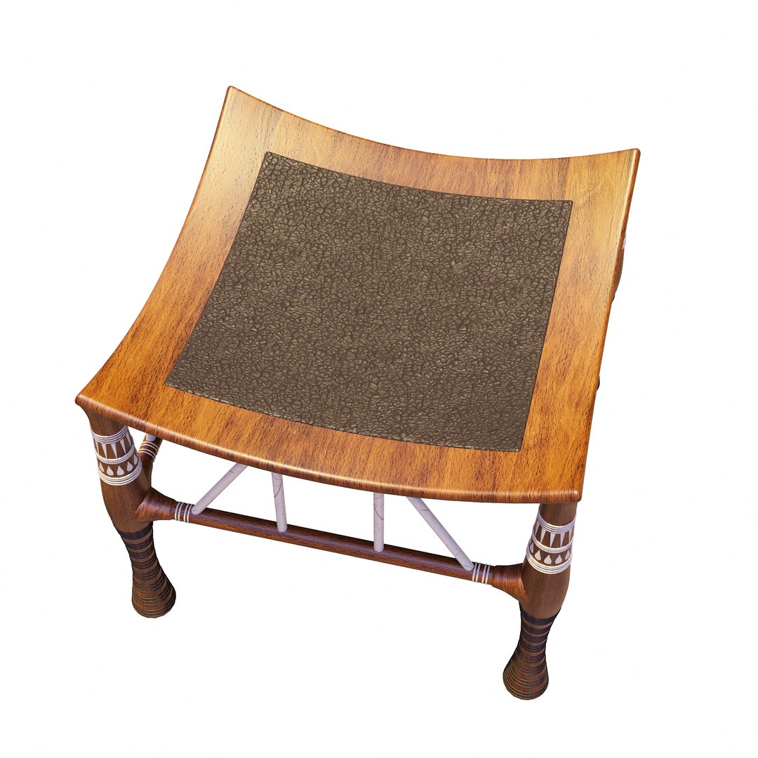 3D Egyptian Furniture Kit - Thebes Stool Model - TurboSquid 2000648
