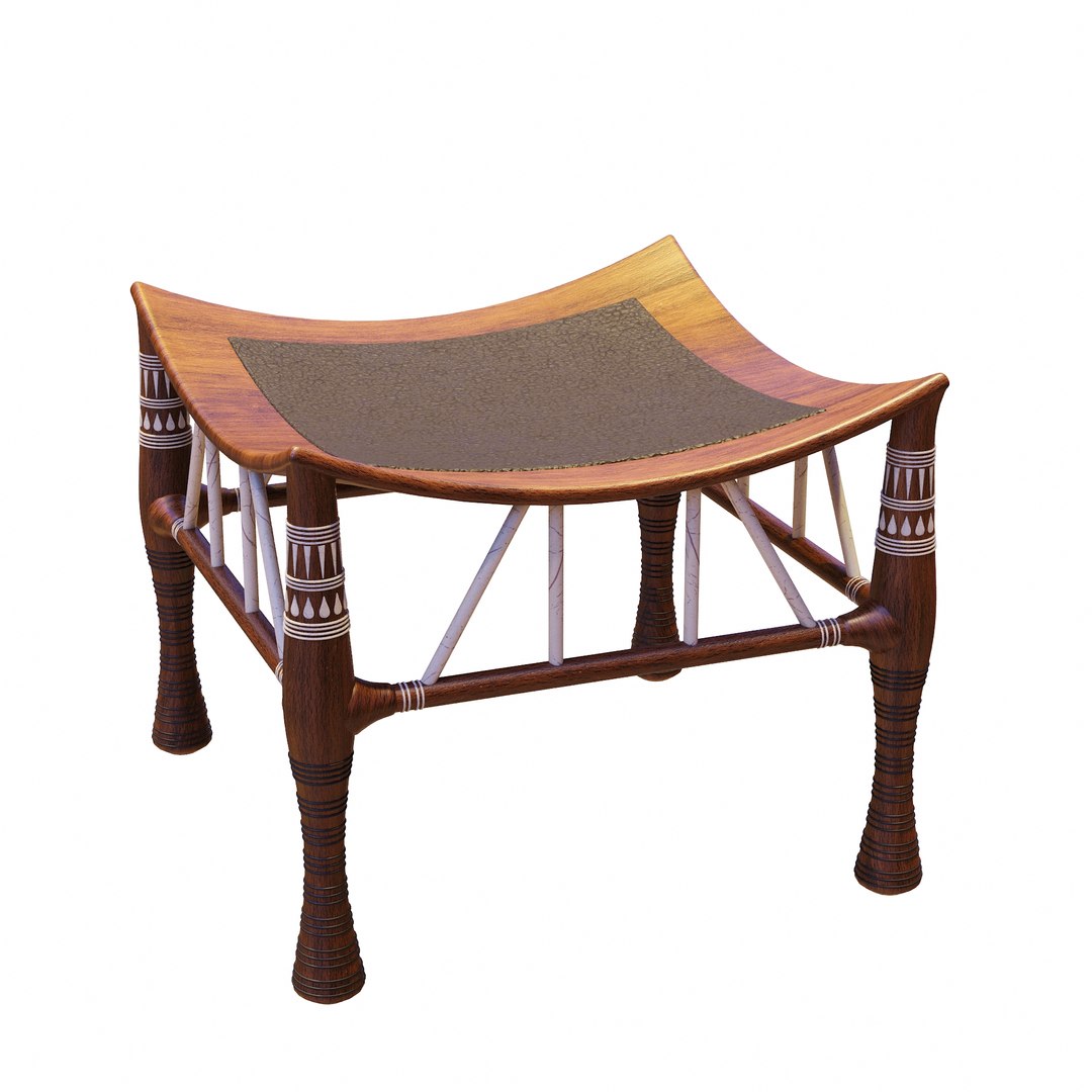 3D Egyptian Furniture Kit - Thebes Stool Model - TurboSquid 2000648