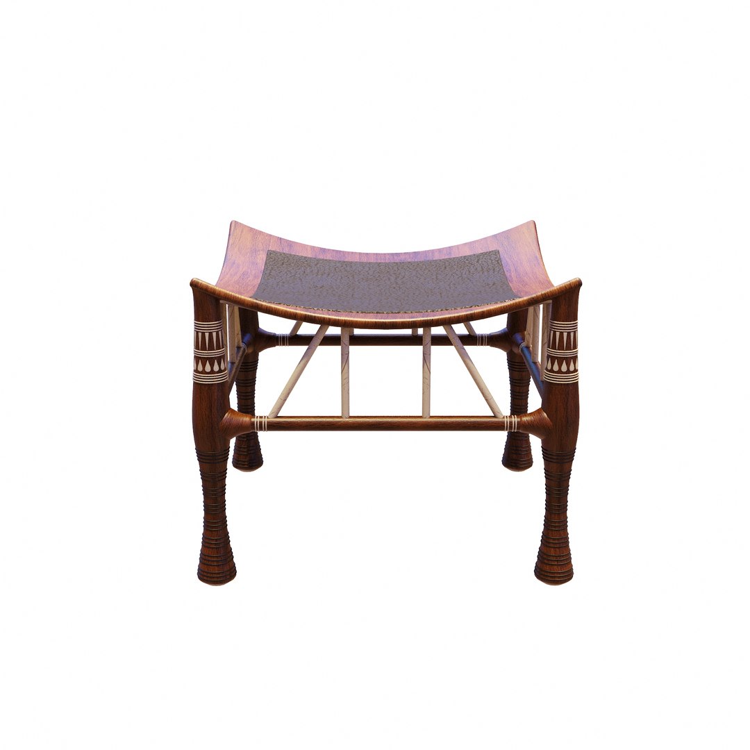 3D Egyptian Furniture Kit - Thebes Stool Model - TurboSquid 2000648