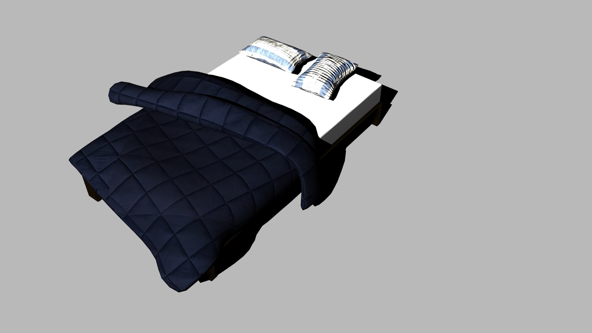 Messy bed 3D model - TurboSquid 1310227
