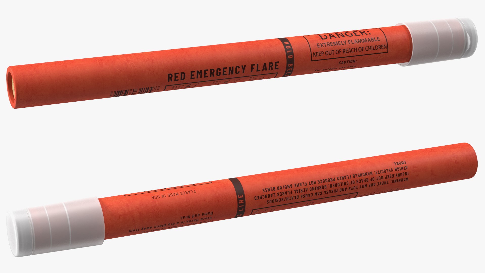 3D Model Emergency Roadside Chemical Red Flare - TurboSquid 1784775