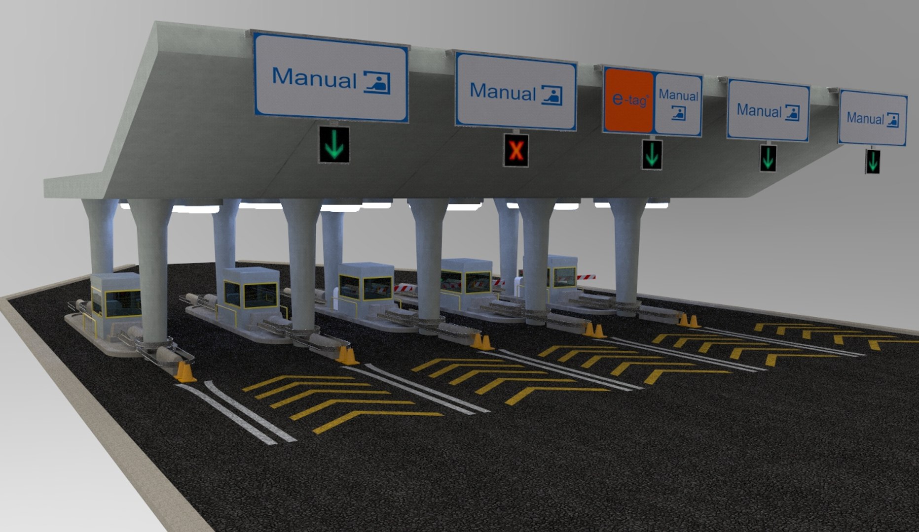 3d Model Toll Gate