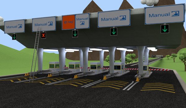 3d model toll gate