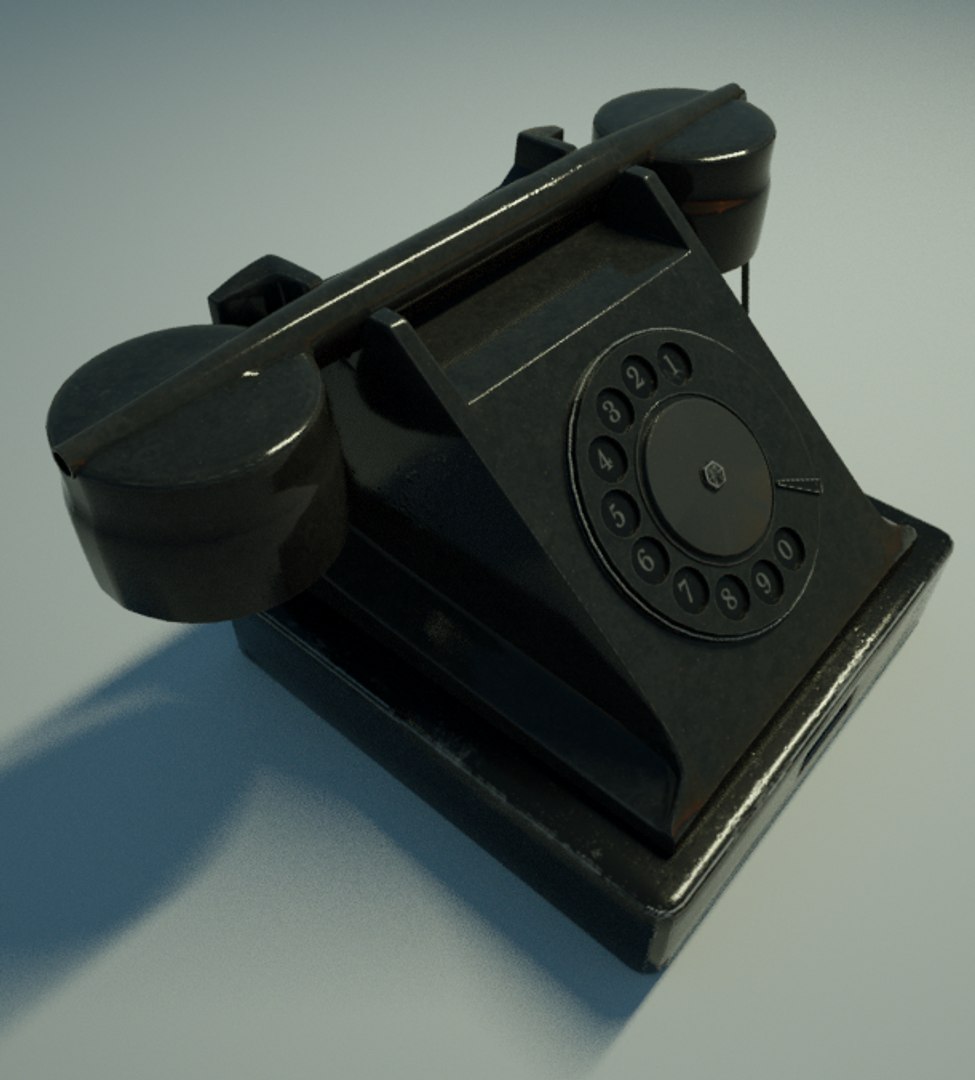 3D Old Phone Model - TurboSquid 1244597