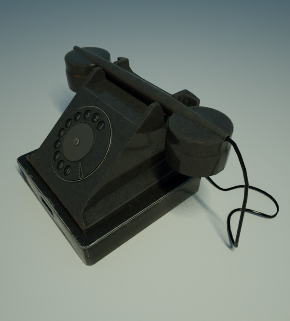 3D Old Phone Model - TurboSquid 1244597