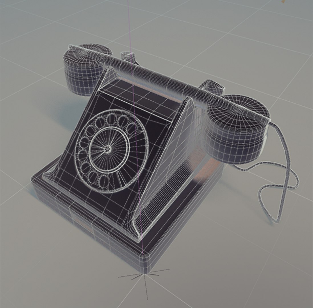 3D Old Phone Model - TurboSquid 1244597