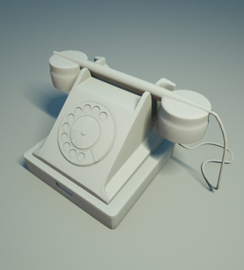 3D Old Phone Model - TurboSquid 1244597