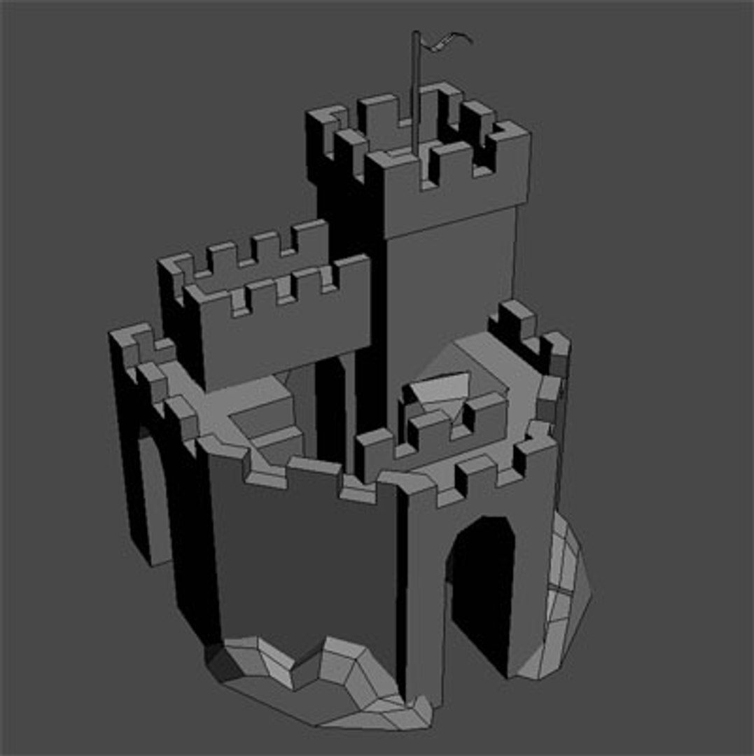 3d Model Glest Strategy Building