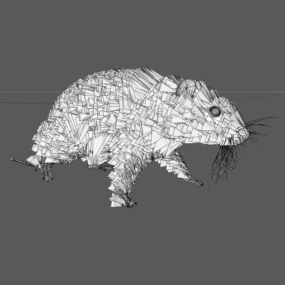 3d Model Running Brown Mouse Animations