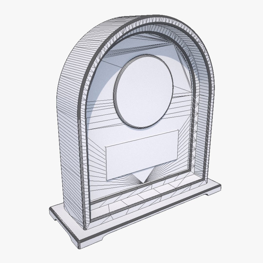 3d Office Desk Clock Model