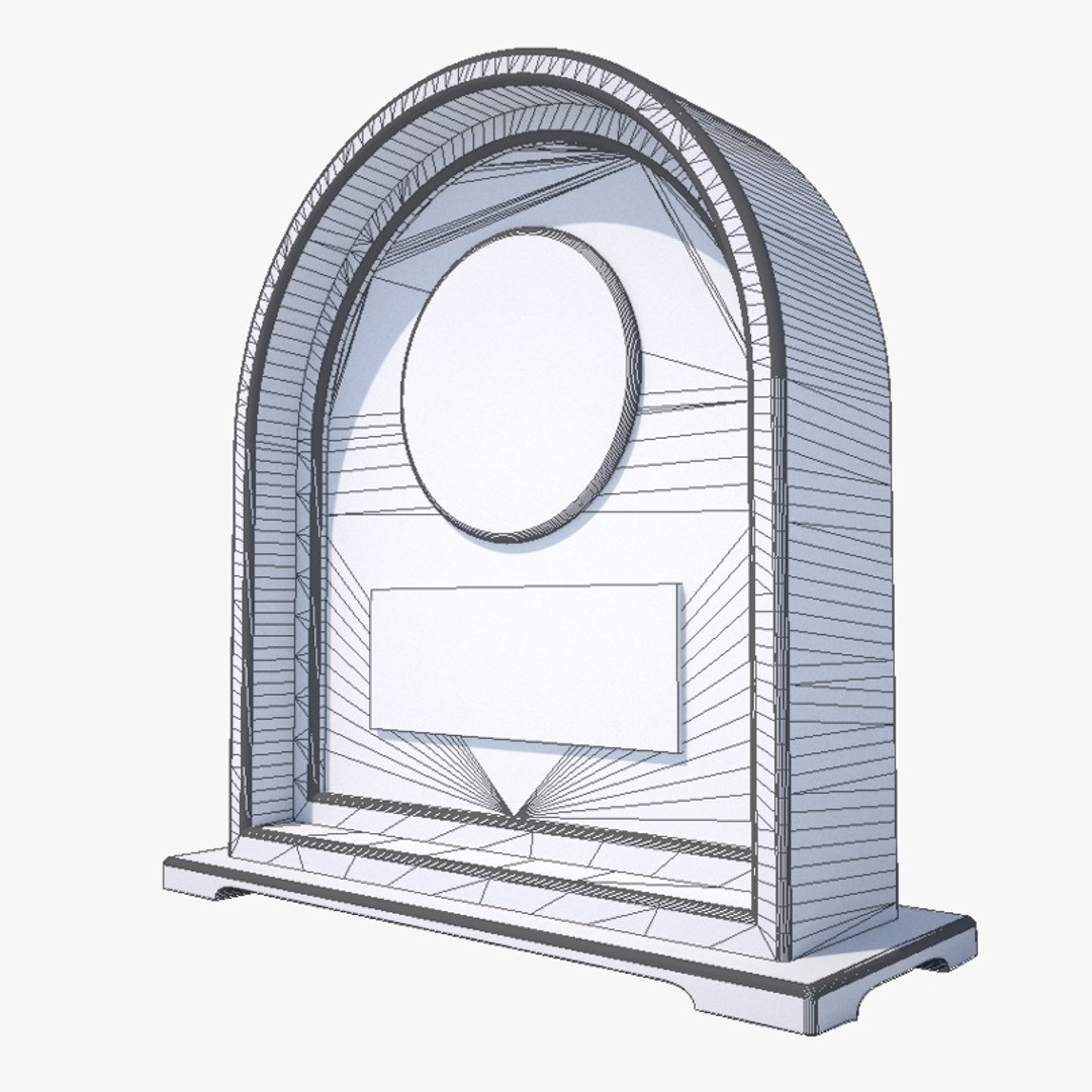 3d Office Desk Clock Model