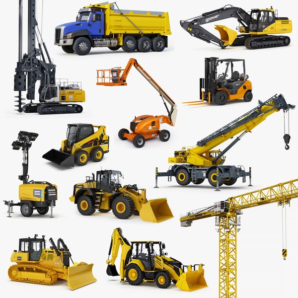 Construction Equipment 3D Models for Download | TurboSquid