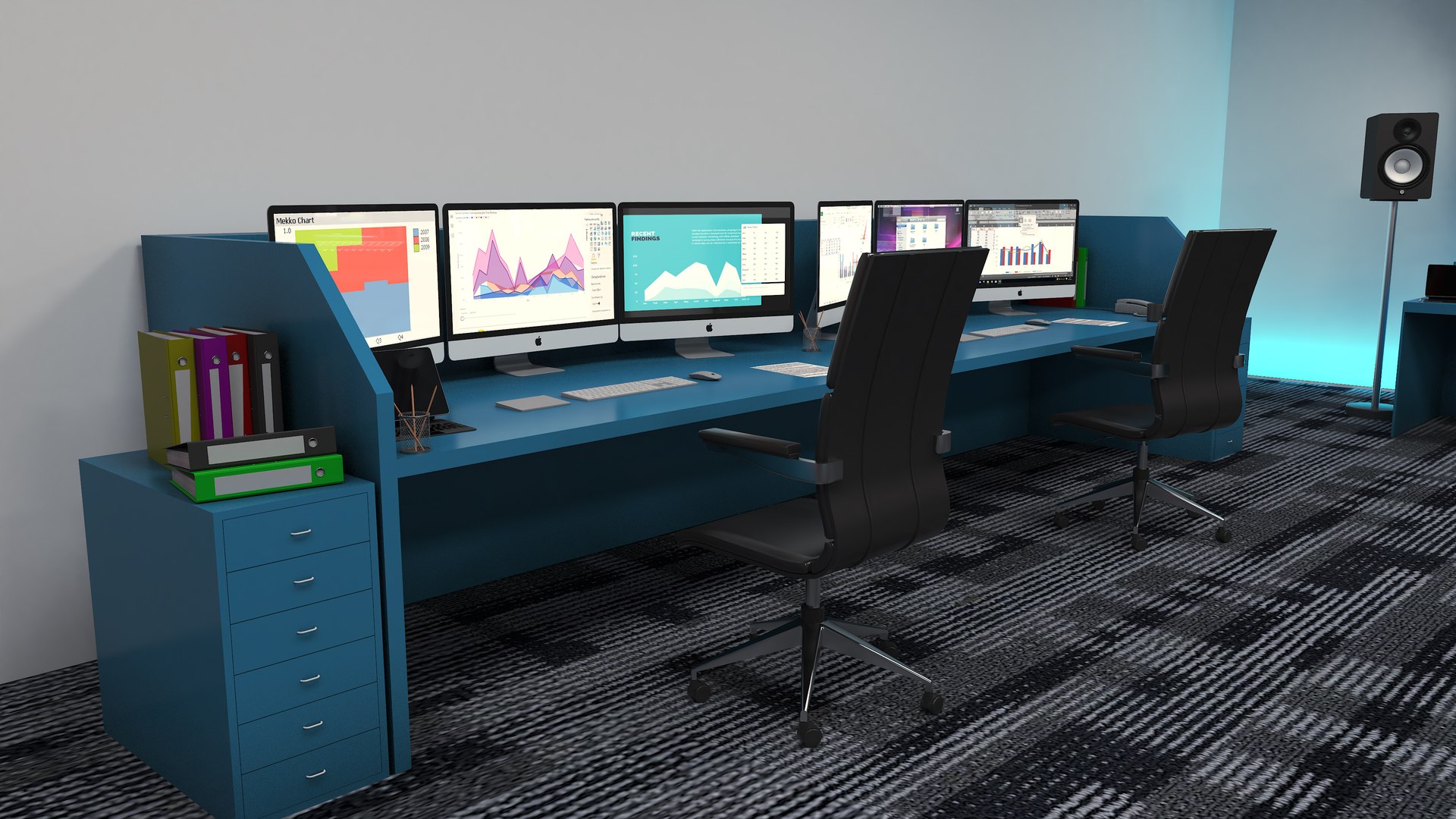 Central Station Monitoring 3D Model - TurboSquid 2343958