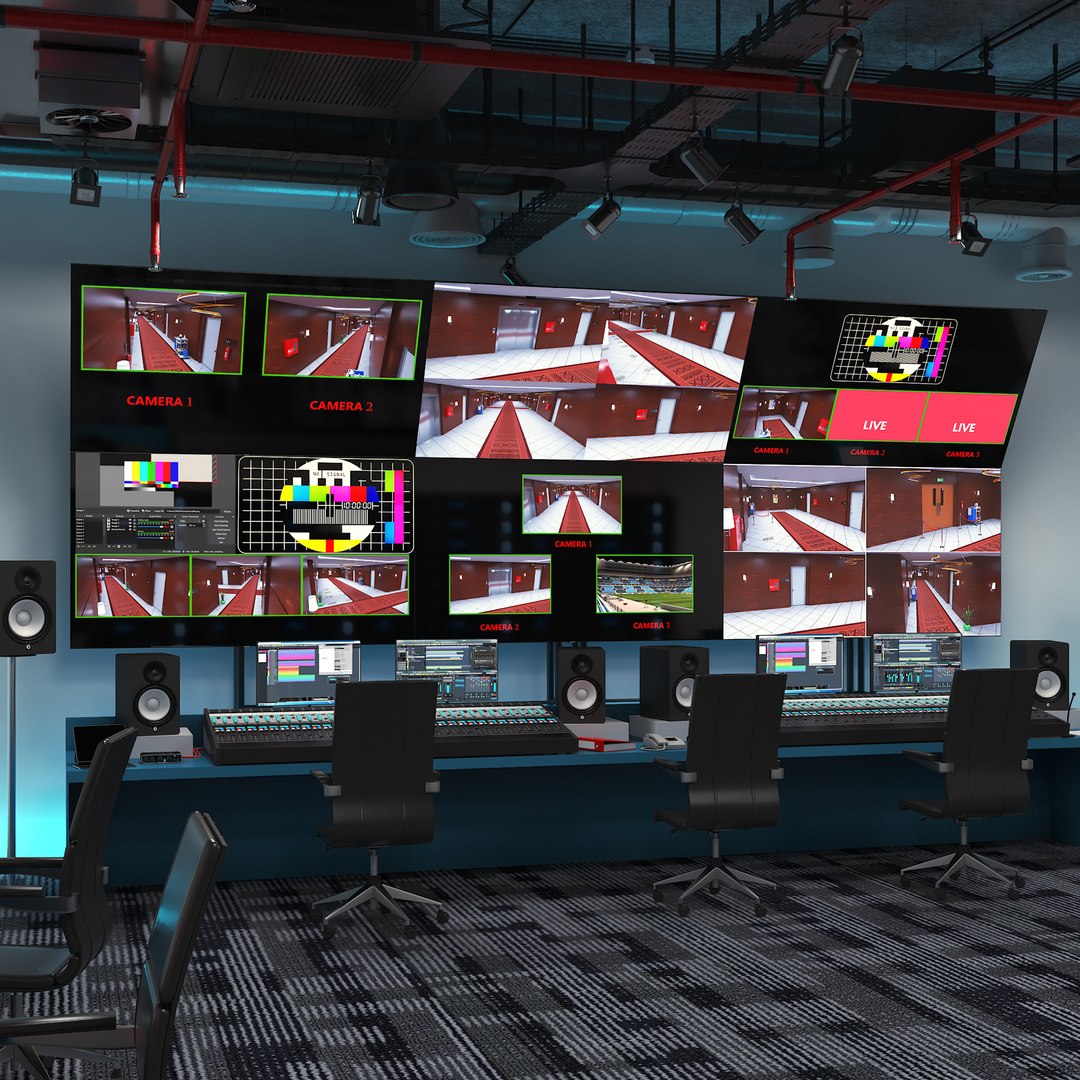 Central Station Monitoring 3D Model - TurboSquid 2343958