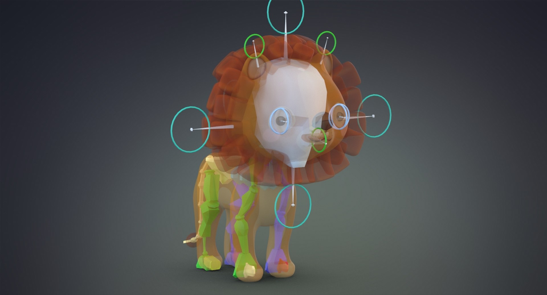 Cute Cartoon Lion 3D Model - TurboSquid 1420189