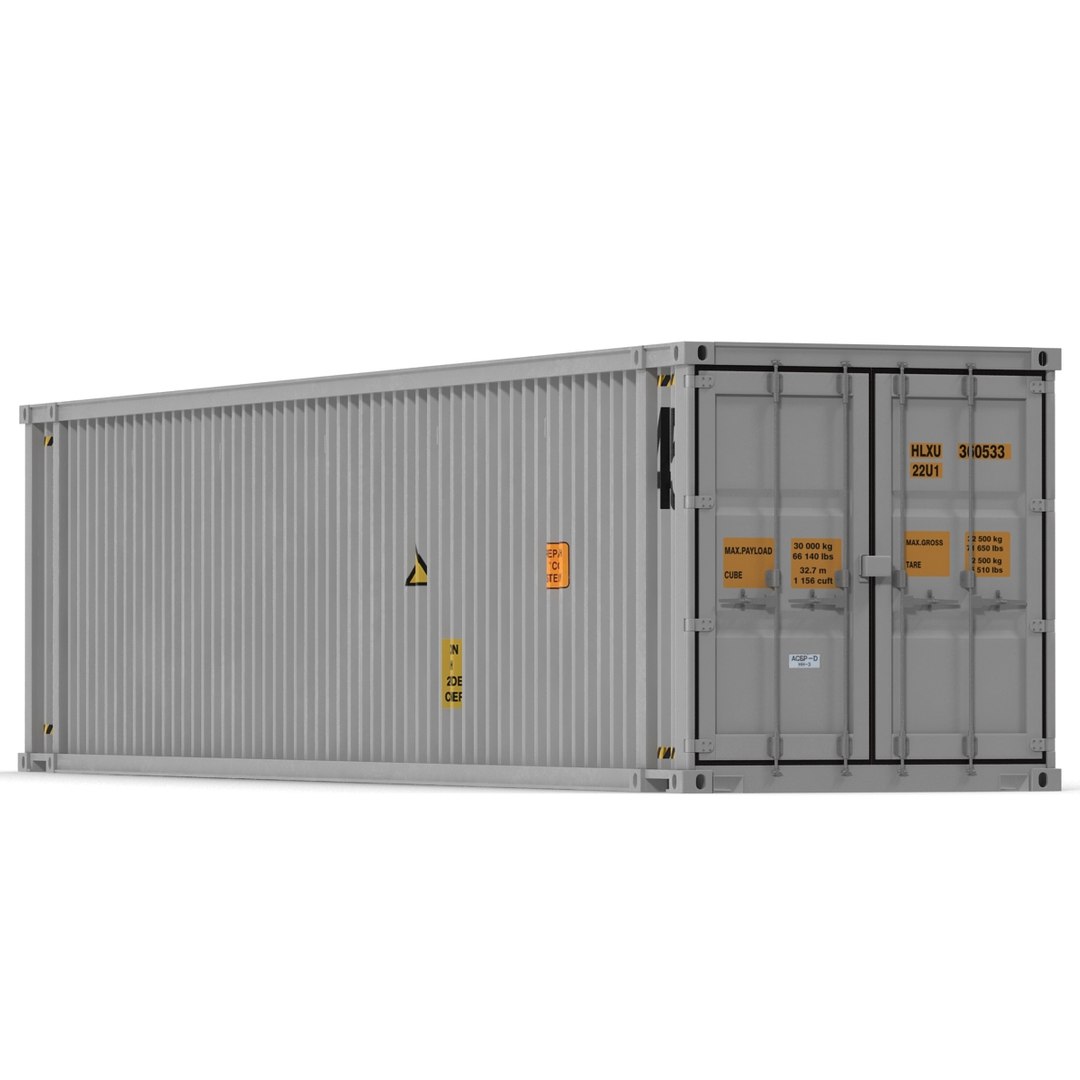 3d Model 45 Ft Cube Container
