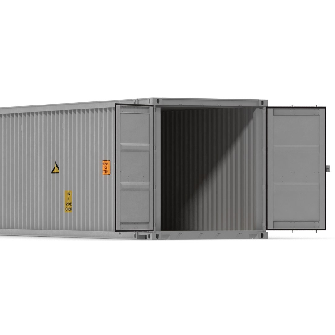 3d Model 45 Ft Cube Container