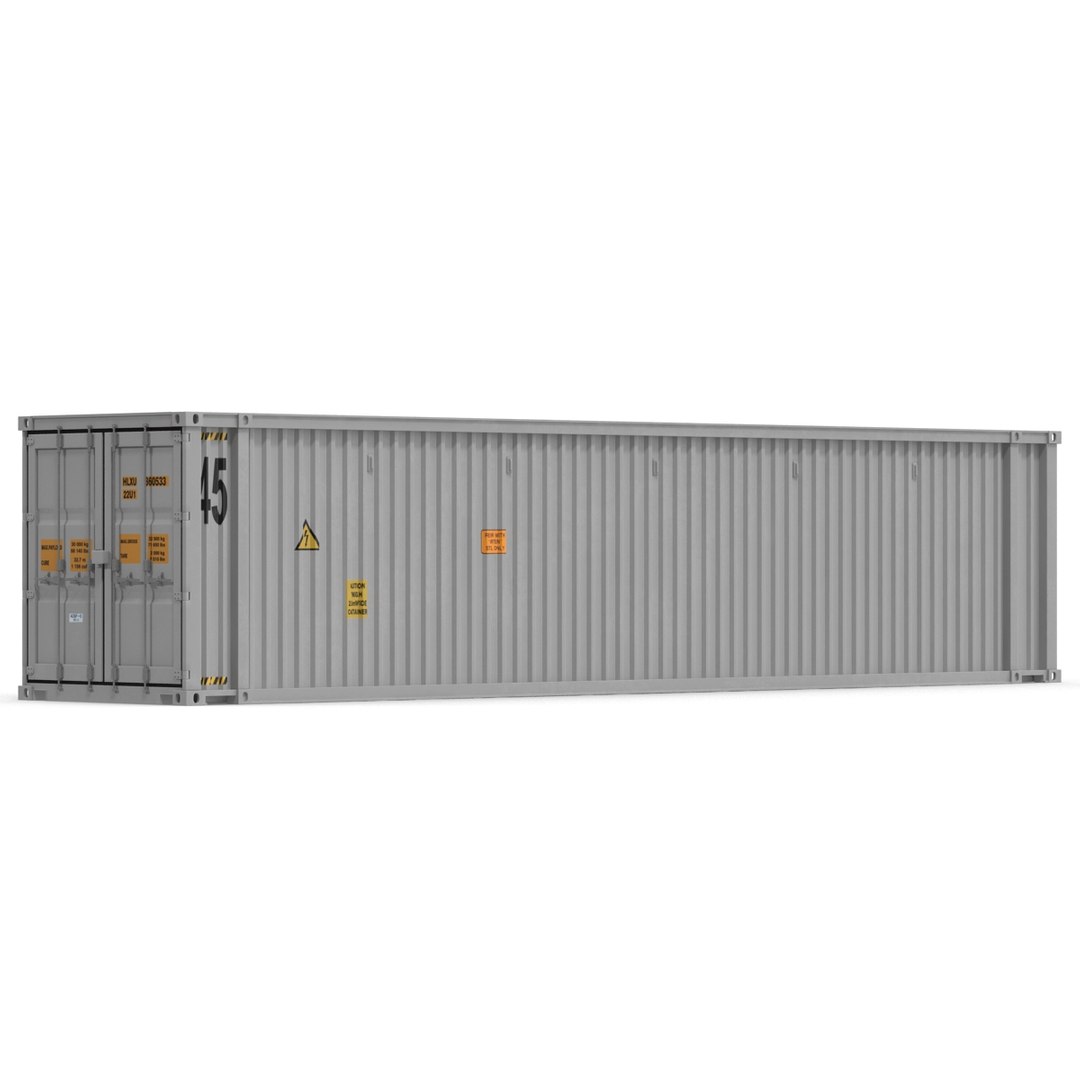 3d Model 45 Ft Cube Container