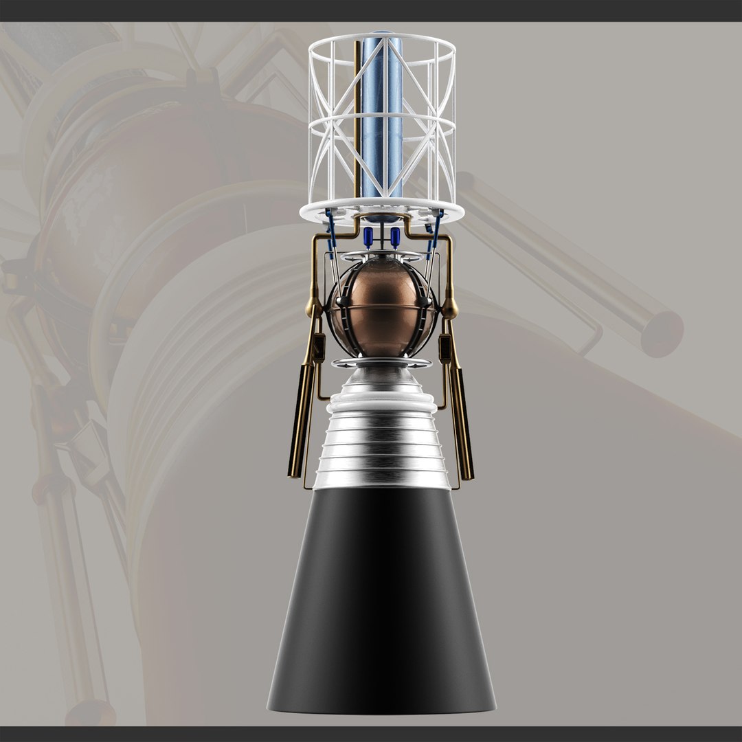 Rocket Engine 3D Model - TurboSquid 1580477