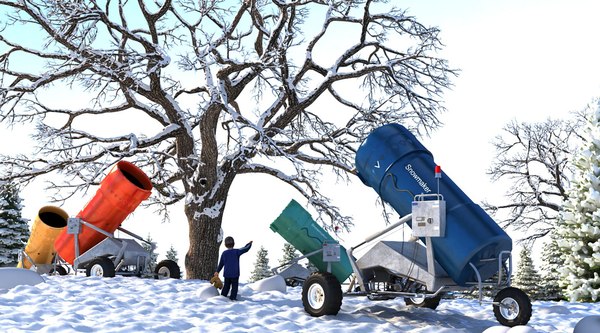 Snow winter snow machine park 3D model - TurboSquid 1733045
