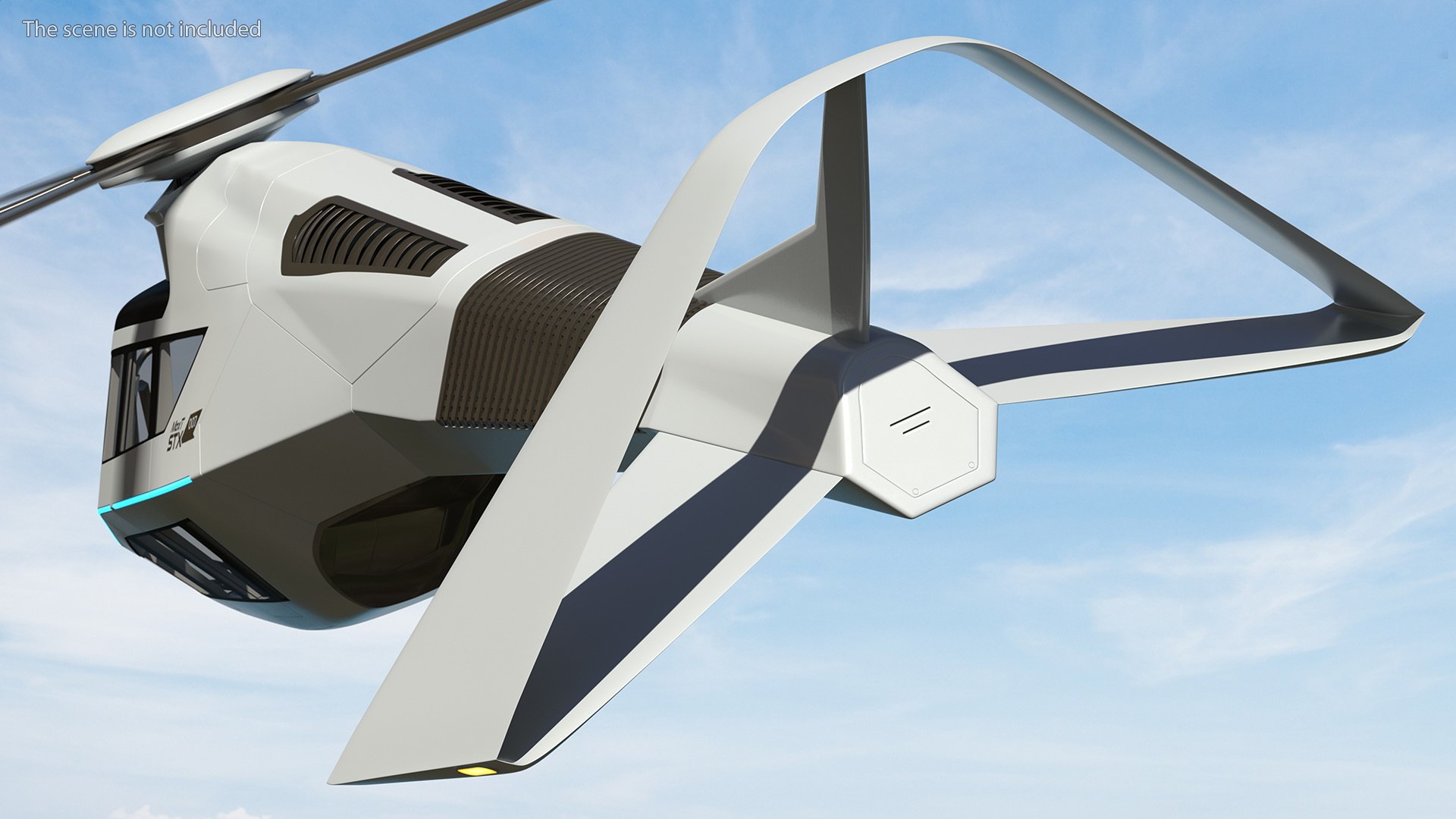 3D Futuristic Helicopter Concept Flight - TurboSquid 1848608