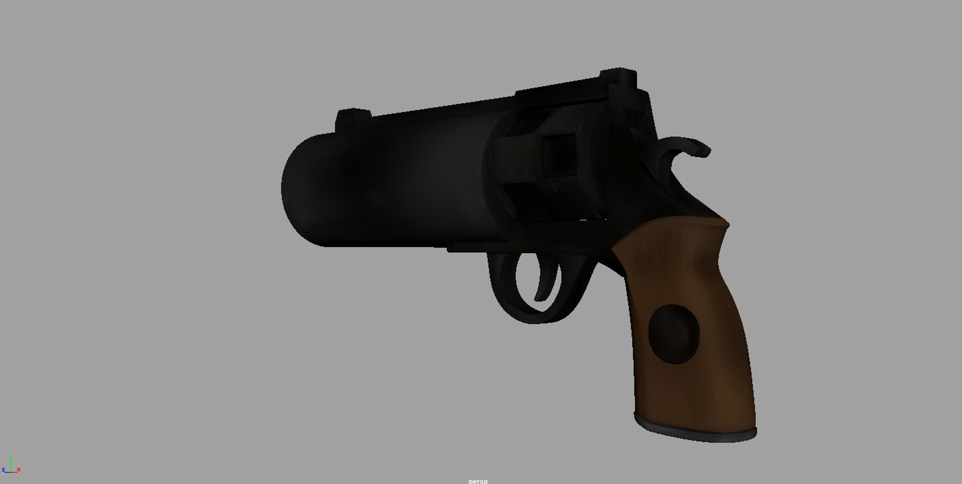 3d Model Old Revolver