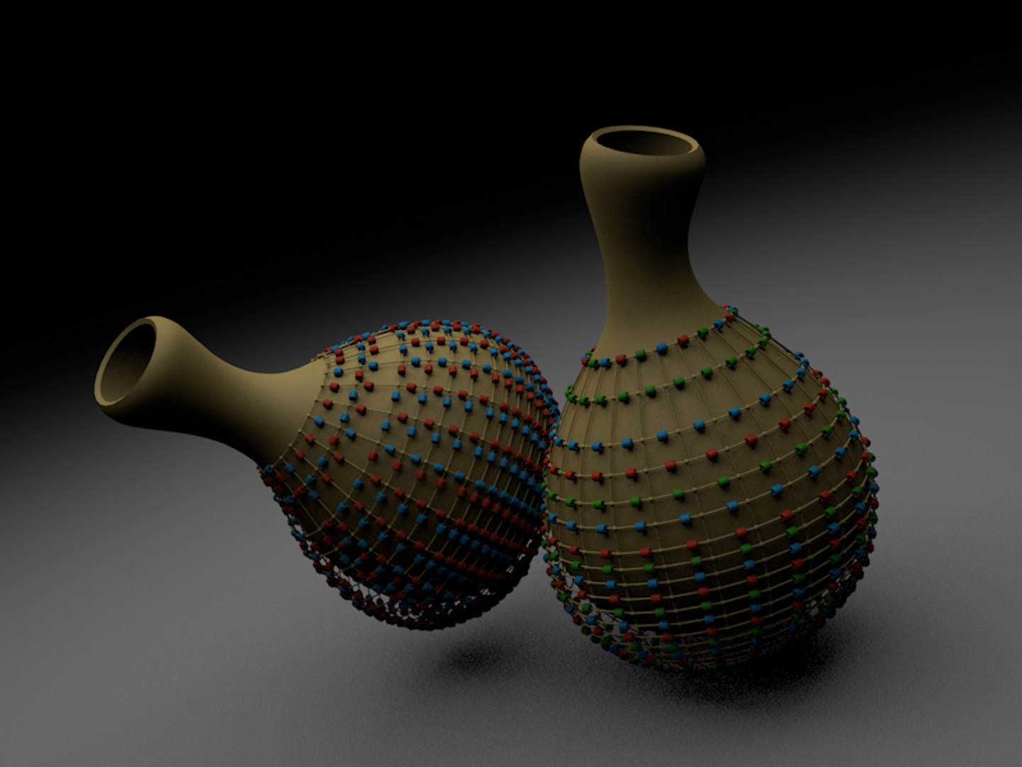 Shekere Percussion 3d Max