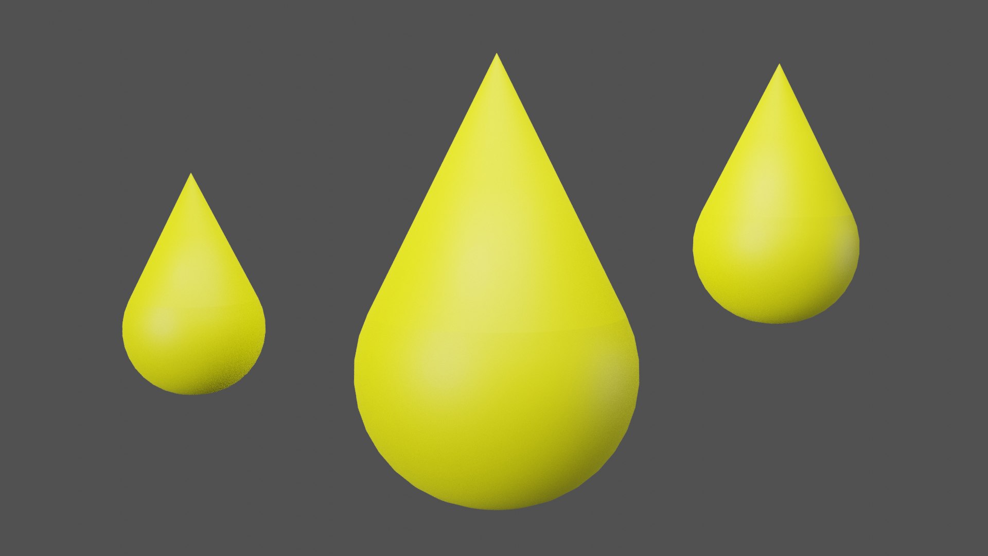 3D Yellow Drop - TurboSquid 2038910