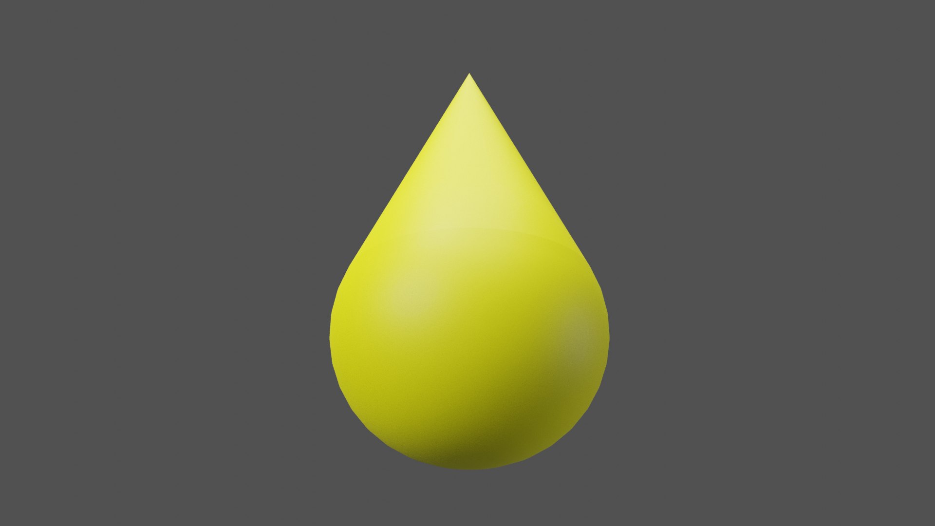 3D Yellow Drop - TurboSquid 2038910