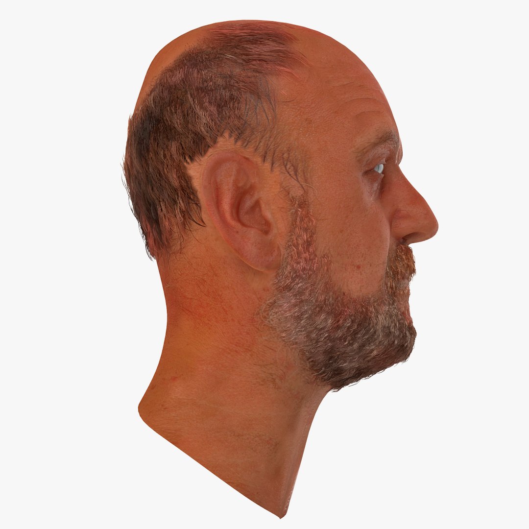 max male head 20 hair