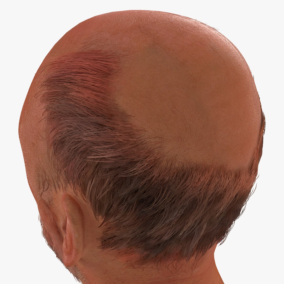max male head 20 hair