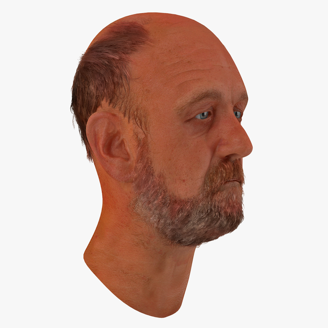 max male head 20 hair