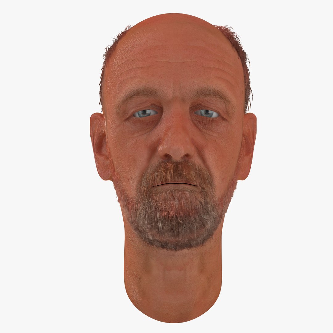 max male head 20 hair