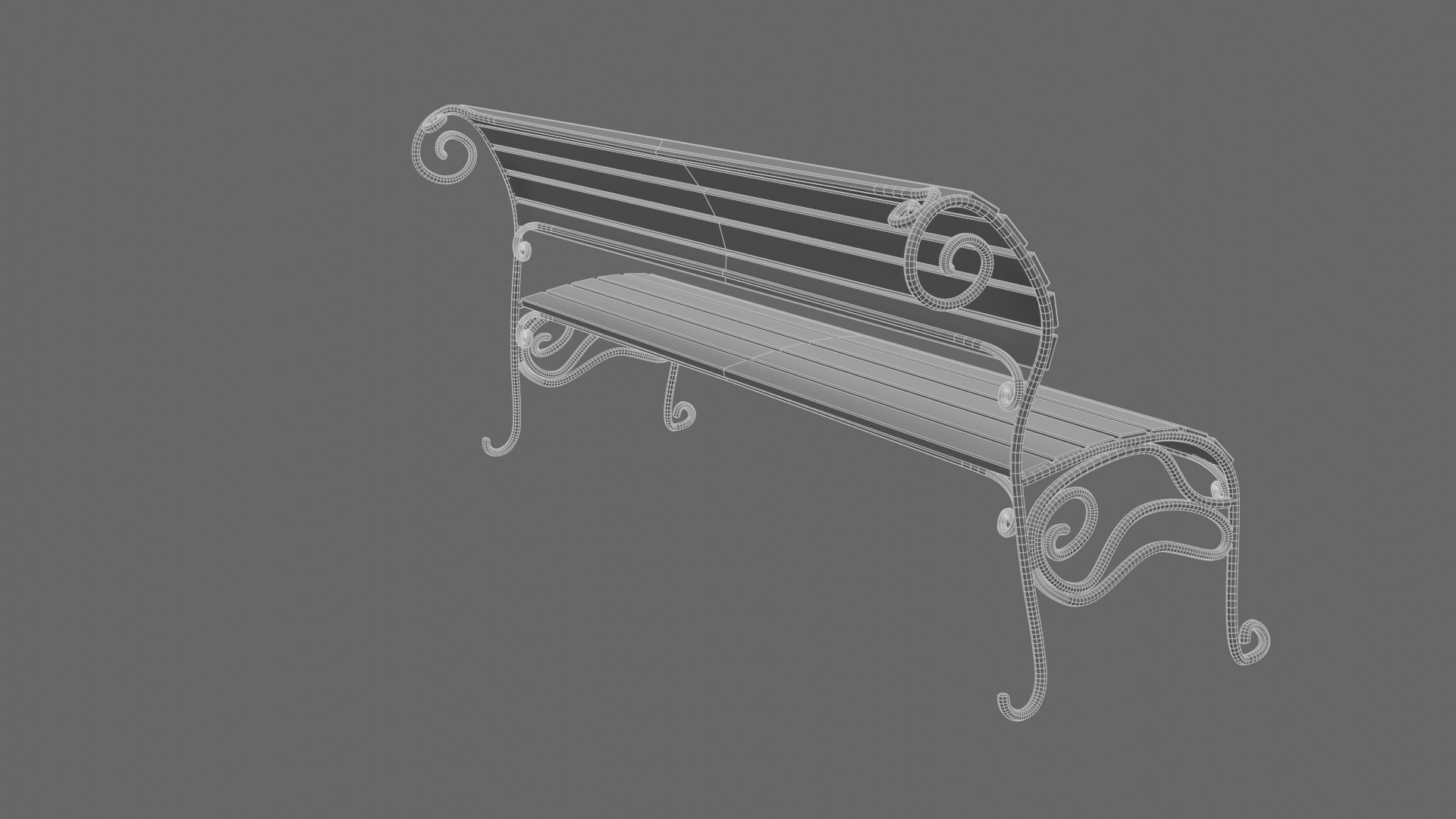 Park Long Bench 3D Model - TurboSquid 1908700